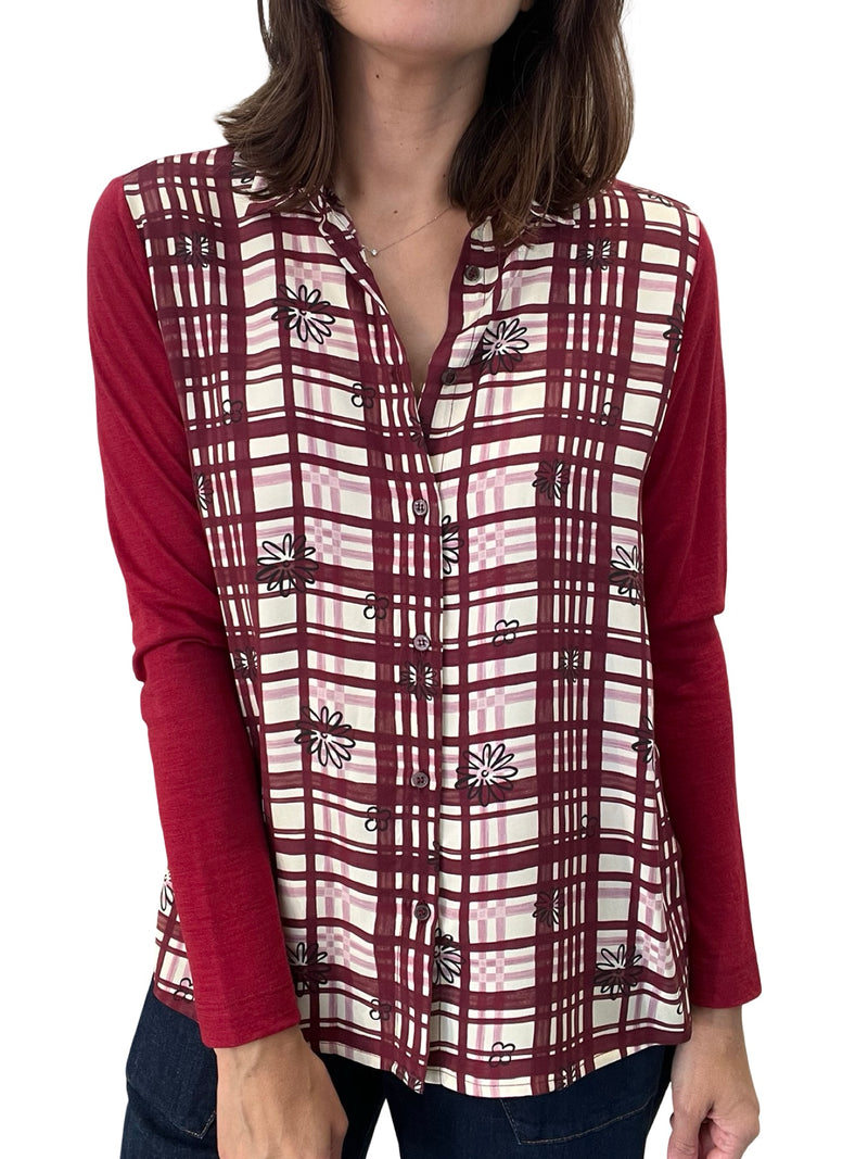 Whyci Milano Checkered Flower Shirt – ilbacodaseta